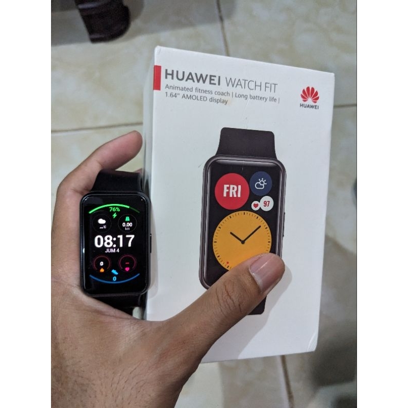 Jual Huawei Watch Fit 1 Hitam - mulus | Shopee Indonesia
