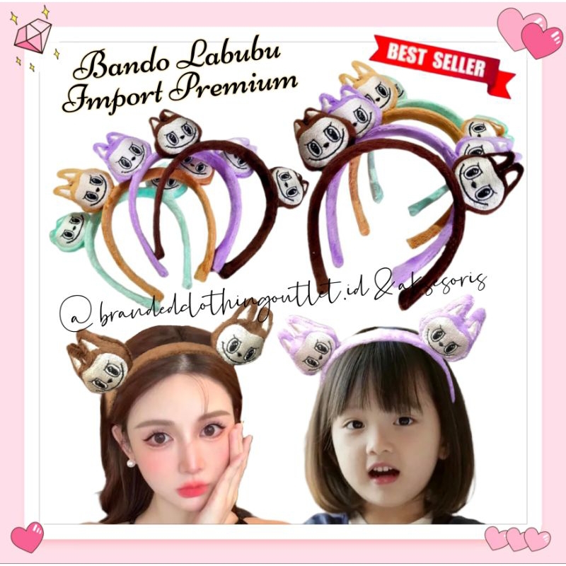 Jual BANDO LABUBU IMPORT PREMIUM / BANDO LABUBU ELASTIS 2 BONEKA LABUBU ...