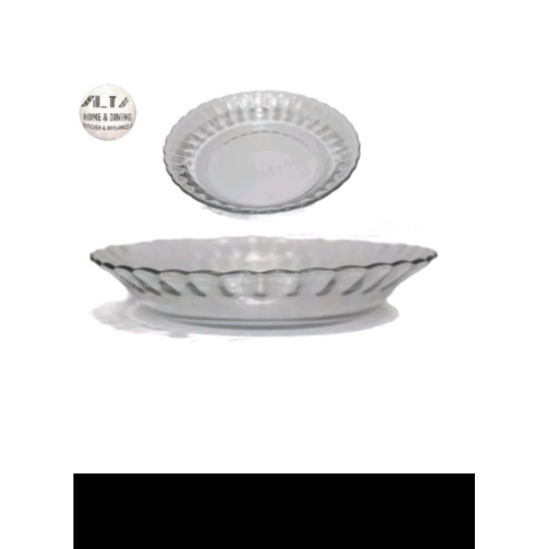 Jual Piring Kaca Bening 23cm | Shopee Indonesia