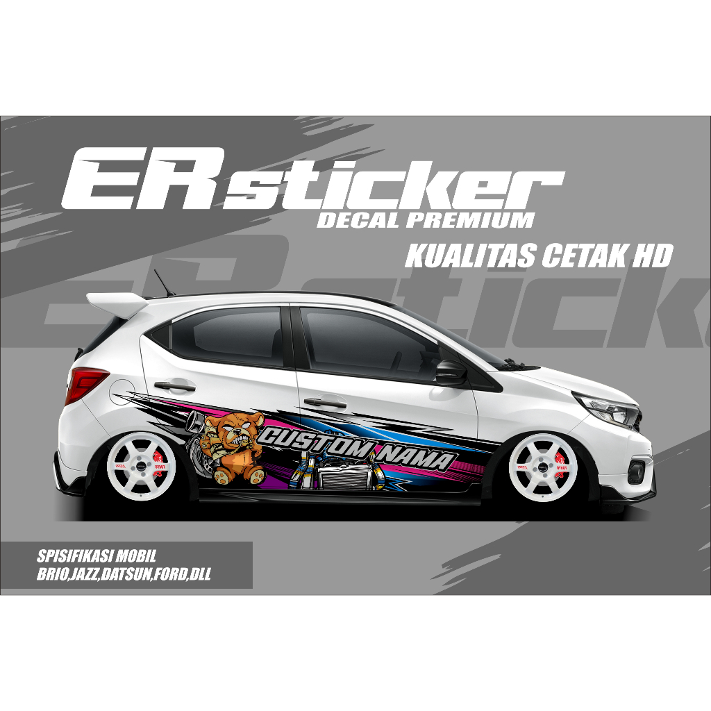 Jual A6BRIO NEW - STICKER THAILOK MOBIL BRIO NEW, JAZZ, DATSUN, FORN ...