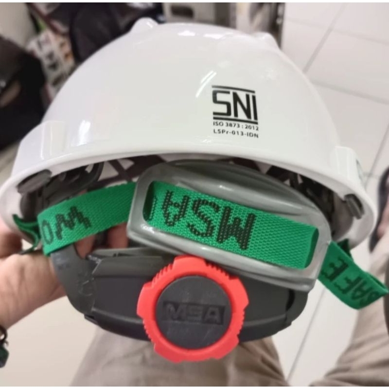 Jual Helm Safety MSA Full set / Helm kerja proyek warna putih -SNI ...