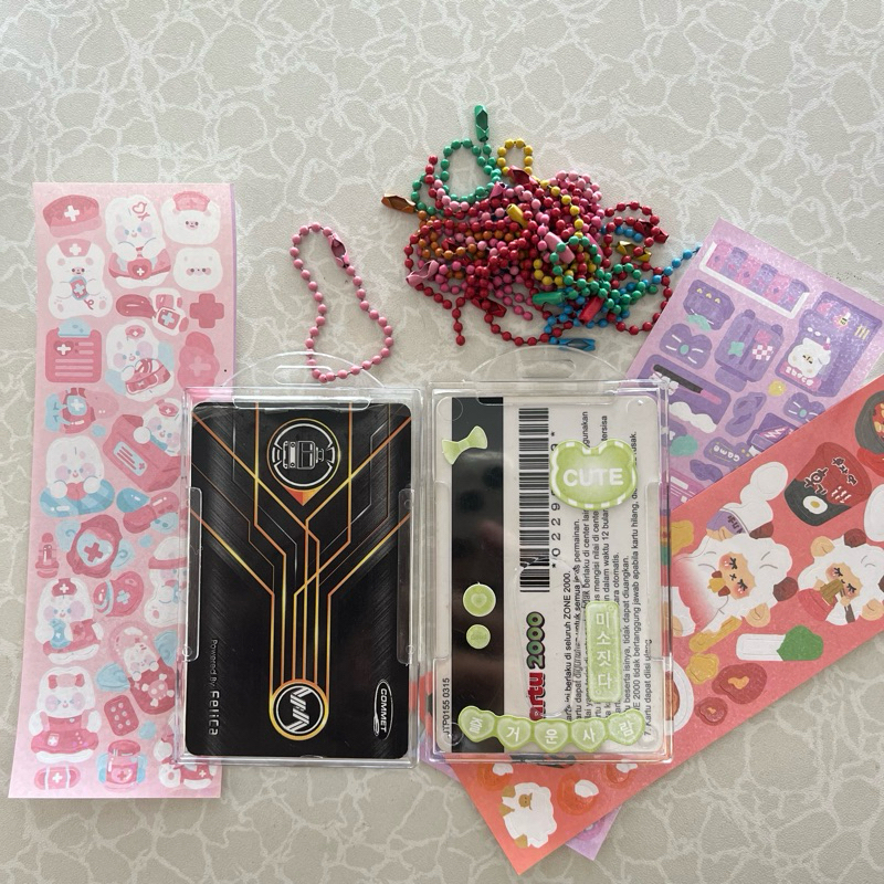 Jual id card tempat kartu bening holder kartu nama kereta desain ...