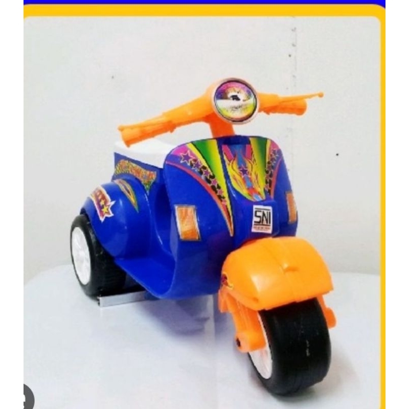 Jual Mainan Anak Motor Dorong Vespa Bonus Helm | Shopee Indonesia