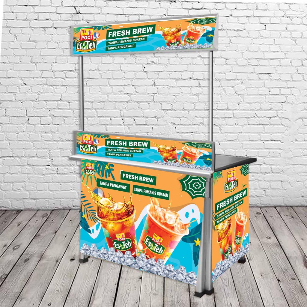 Jual Stiker booth gerobak Es teh poci terlaris | Shopee Indonesia