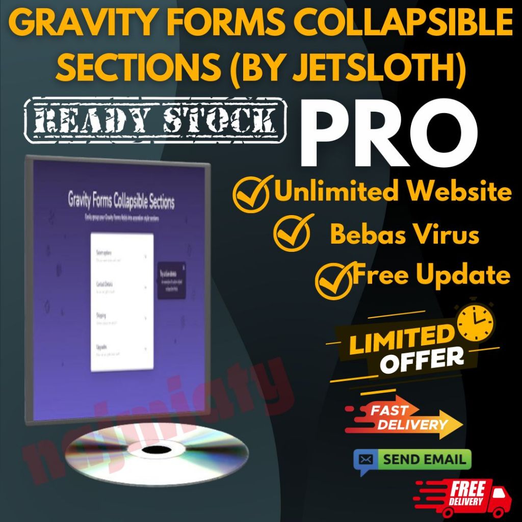 Jual Gravity Forms Collapsible Sections by JetSloth – Tingkatkan Konversi Formulir dengan Grup ...