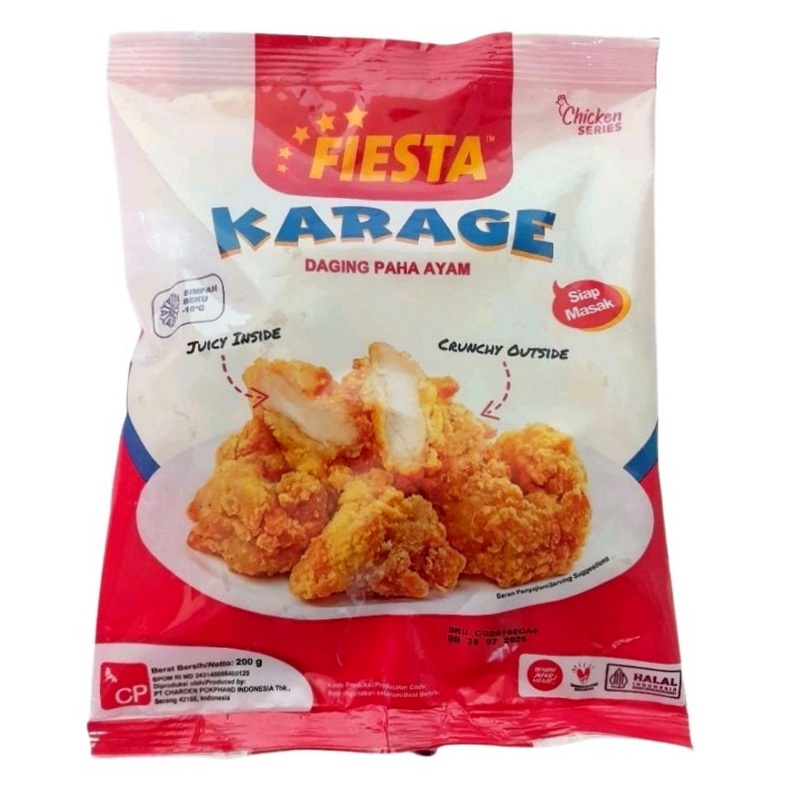 Jual Fiesta Chicken Karage 200gr (KHUSUS KURIR INSTANT) - 250gr ...