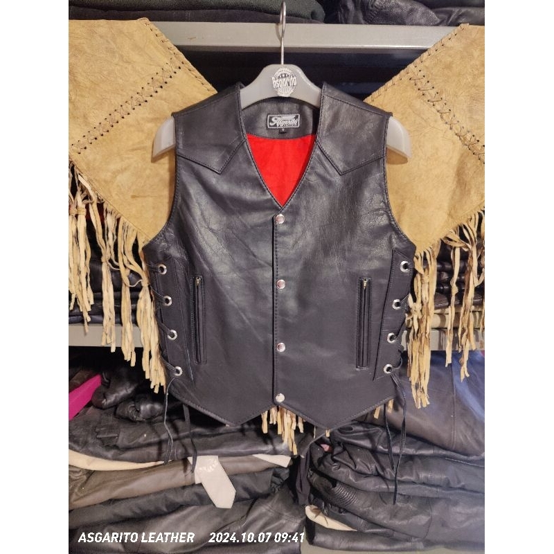 Jual ROMPI KULIT BIKER SIZE S VEST MOTOR PRIA KULIT ASLI | Shopee Indonesia