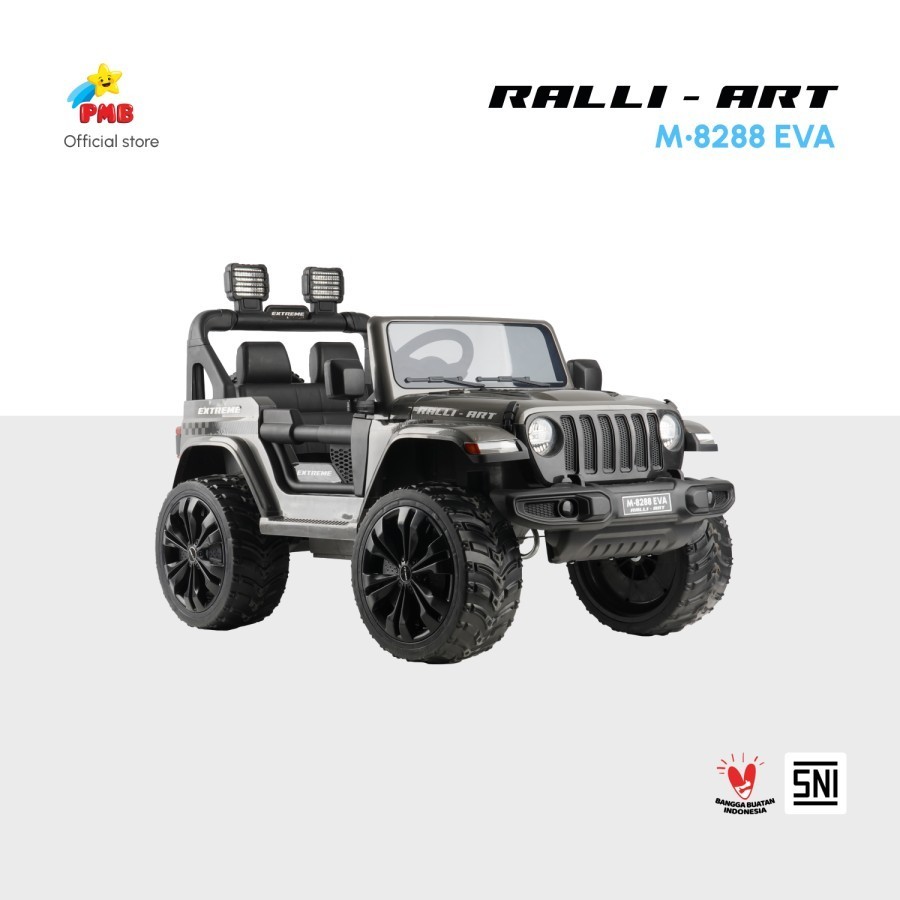 Jual Mainan Anak Mobil Aki Rally Art M8288 Dual EVA PMB REVERSIBLE ...