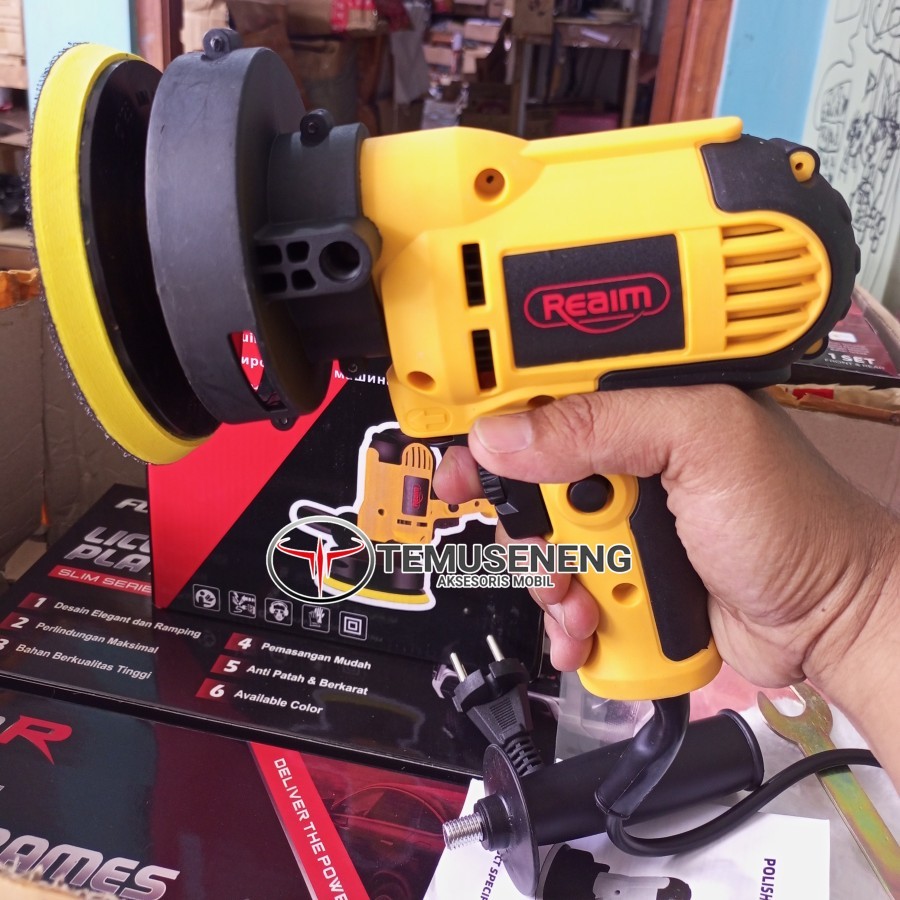 Jual Mesin Poles Mobil Motor Reaim Polisher Alat Poles 900 Watt 220V ...