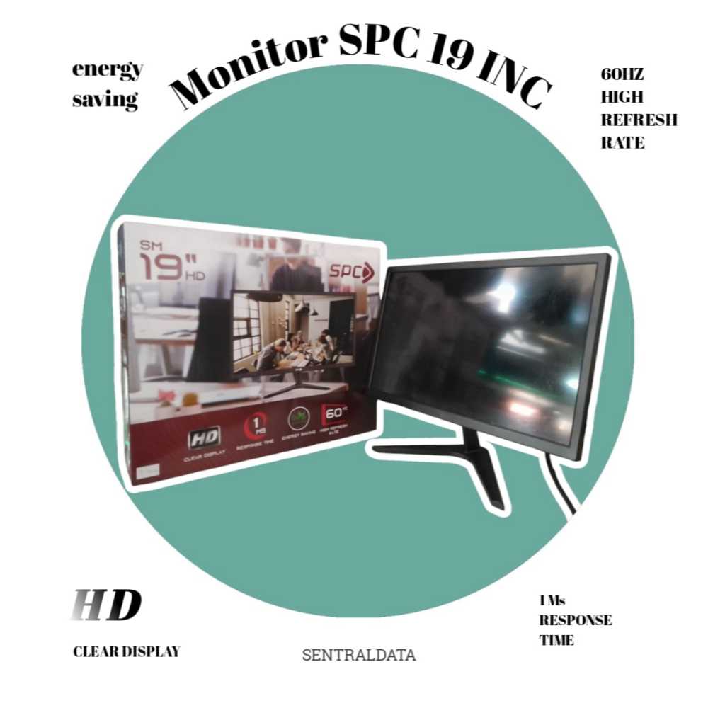 Jual Monitor SPC LED 19 inc 100% Original | Shopee Indonesia