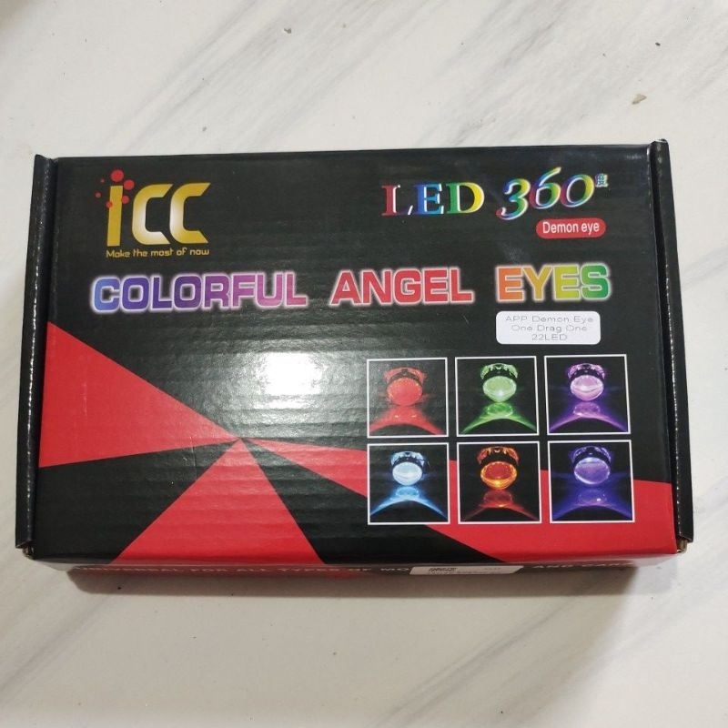 Jual lampu devil RGB Led 360 original ICC universal motor mobil ...