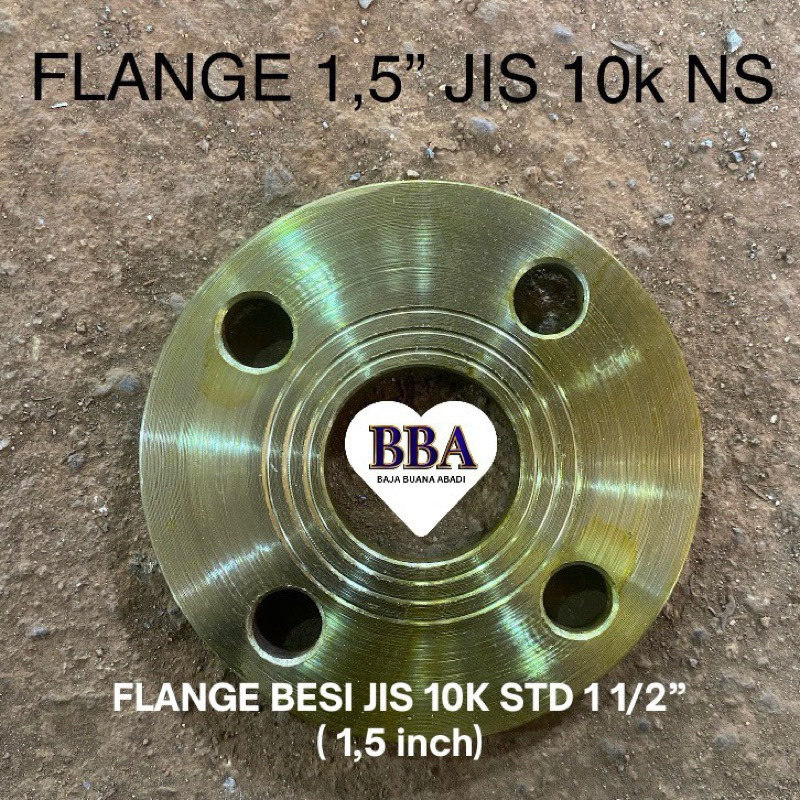 Jual FLANGE BESI JIS 10K STD 1 1/2” ( 1,5 inch ) Tebal Standart ...