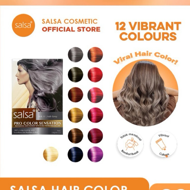 Jual SALSA Hair Color - Cat Semir Rambut Permanen - Cat rambut | Shopee ...