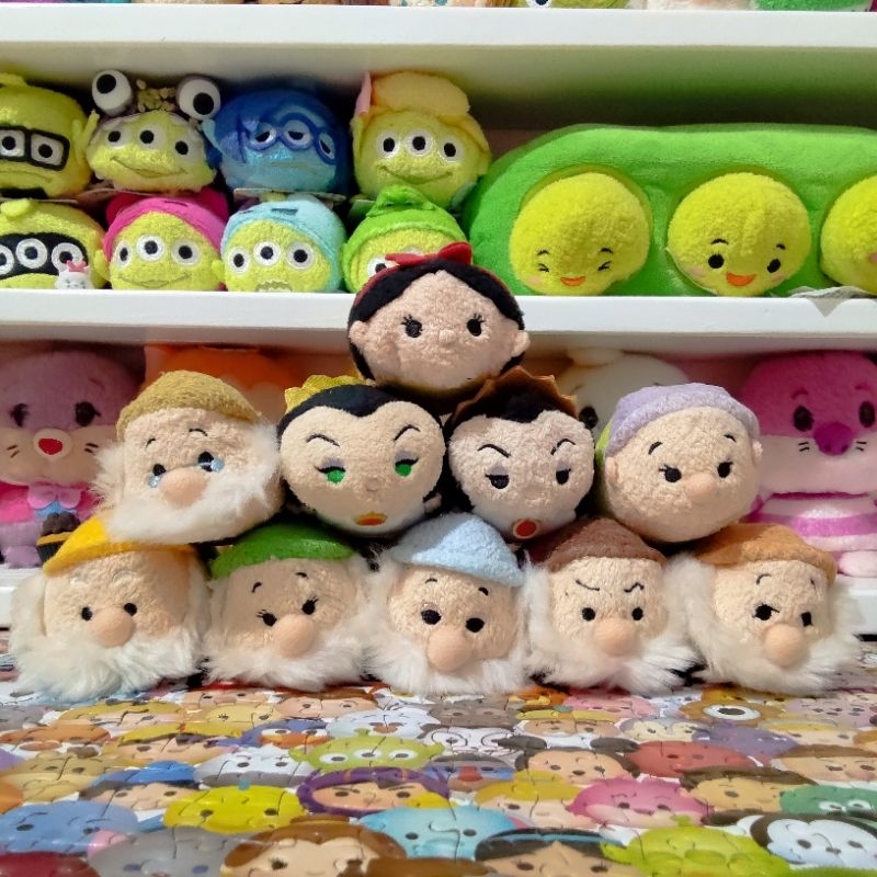 Jual Boneka Disney Tsum Tsum Snow White Dwarfs Kurcaci | Shopee Indonesia