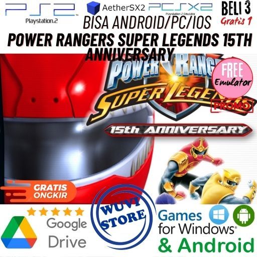 Jual PS 2 Power Rangers Super Legends 15th Anniversary | Bisa di PC ...