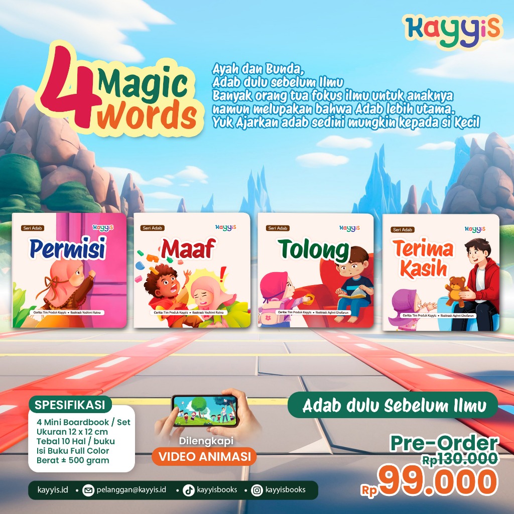 Jual Buku Cerita Bergambar '4 Magic Words (Seri Adab)' - Kayyis Books | Shopee Indonesia
