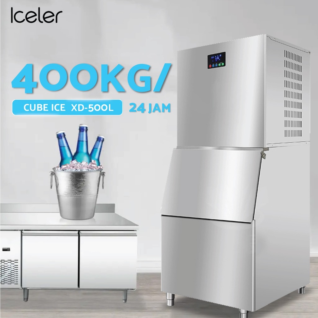 Jual Iceler Mesin Es Batu 400KG/24JAM 440 Kotak Es Commercial Cube Ice ...