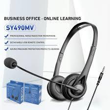 Jual SY490MV Headphone stereo dengan mikrofon dan single jack 3.5mm ...