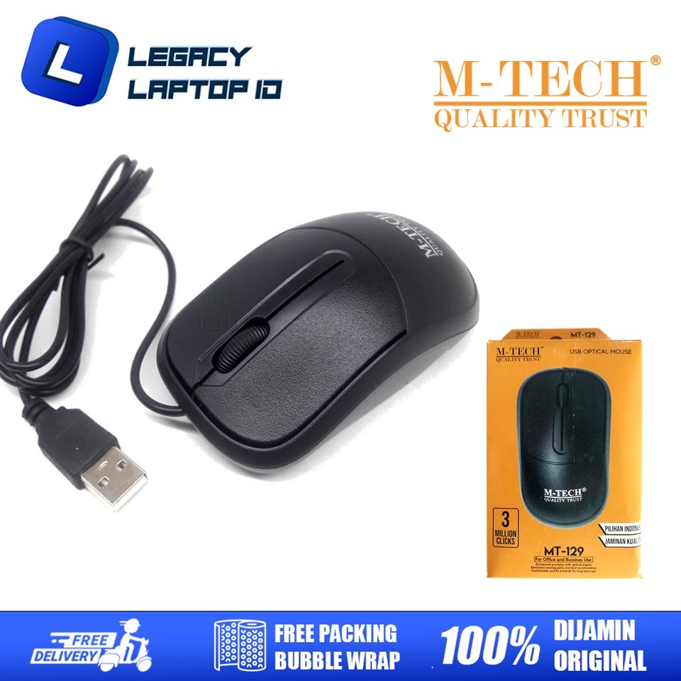 Jual Promo Mtech Mouse USB Optical Cable Origina | Shopee Indonesia