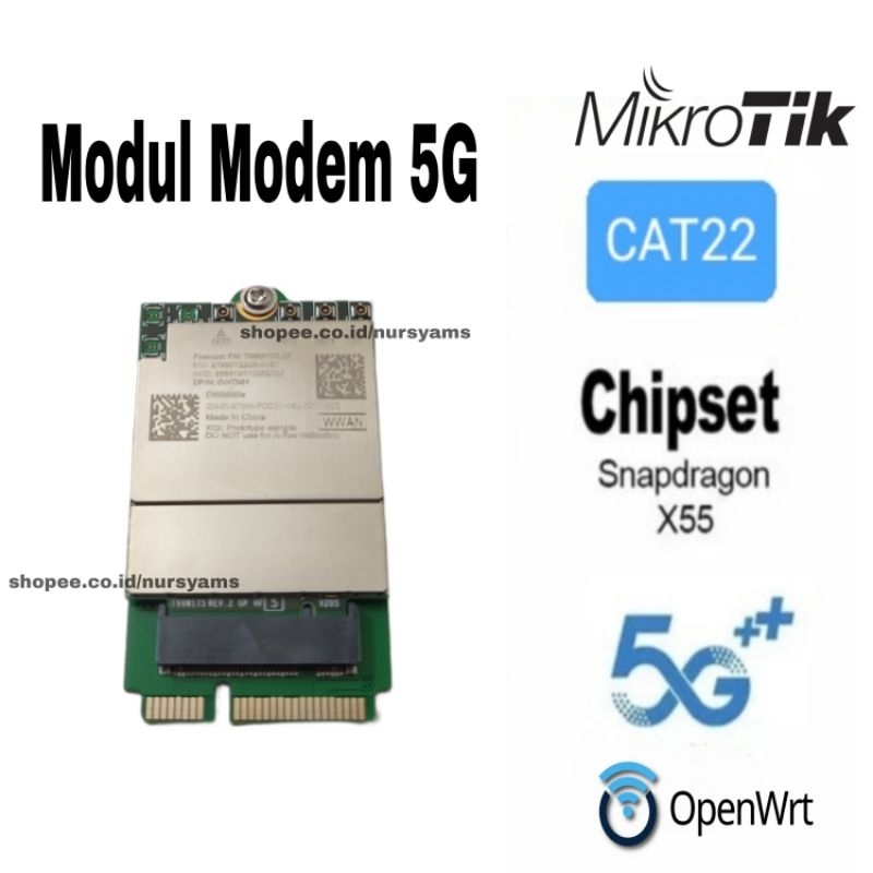 Jual Modul Modem 5G LTE Wwan Card Mikrotik Lte Mini PC Openwrt | Shopee ...