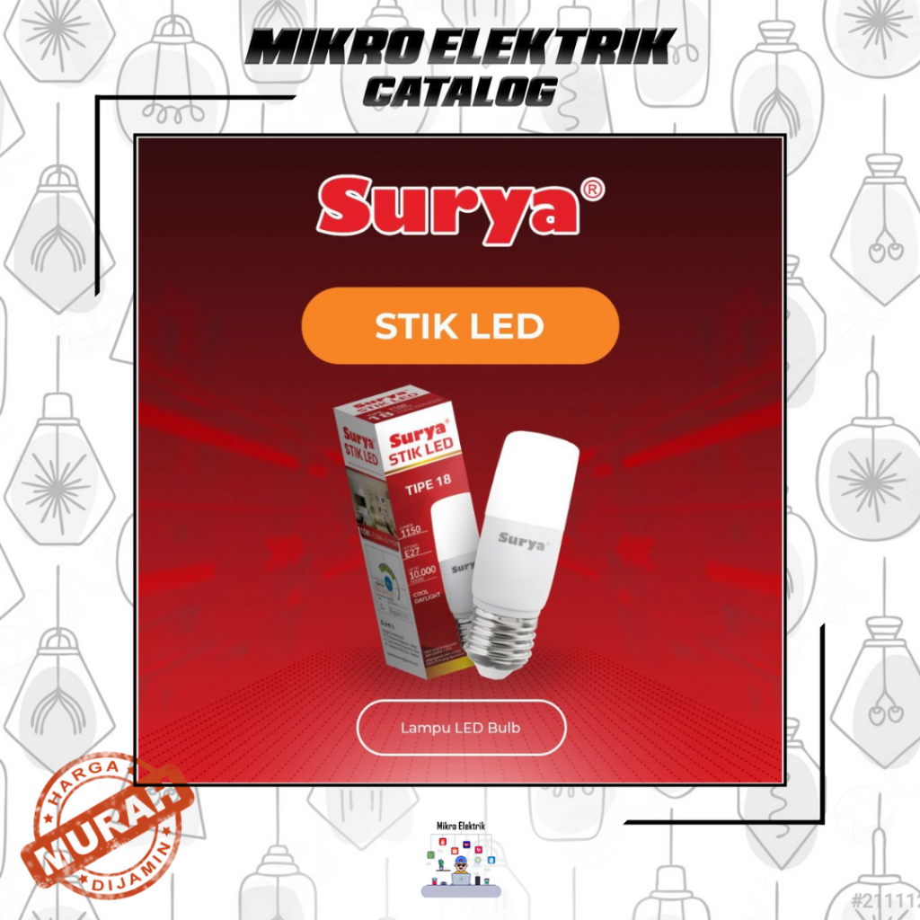 Jual Lampu SURYA Stik LED Cahaya Putih | Shopee Indonesia