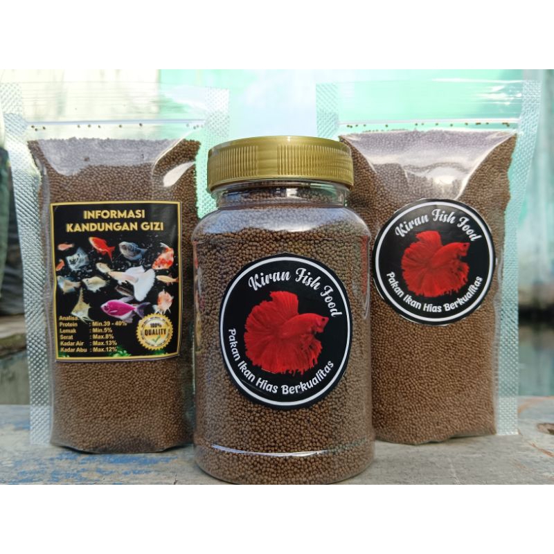 Jual PELET IKAN HIAS KRF CUPANG 100,PAKAN IKAN CUPANG MOLLY,PREMIUM KEMASAN POCH 100 GRAM ...
