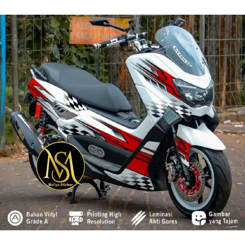 Jual decal nmax old full body grafis merah motif terbaru | Shopee Indonesia