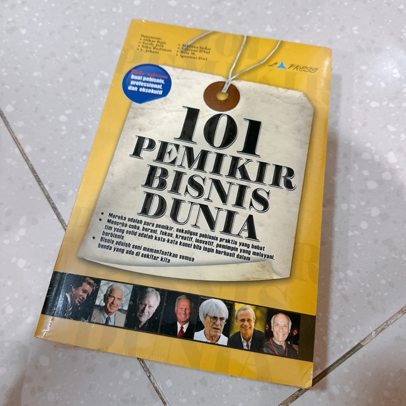 Jual Buku 101 Pemikir Bisnis Dunia (masih ada plastik tersegel ...