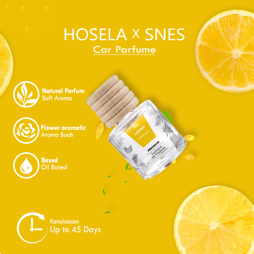 Jual HOSELA X SNES Parfum Mobil Lemon Wangi Fresh Aromatherphy Pewangi ...
