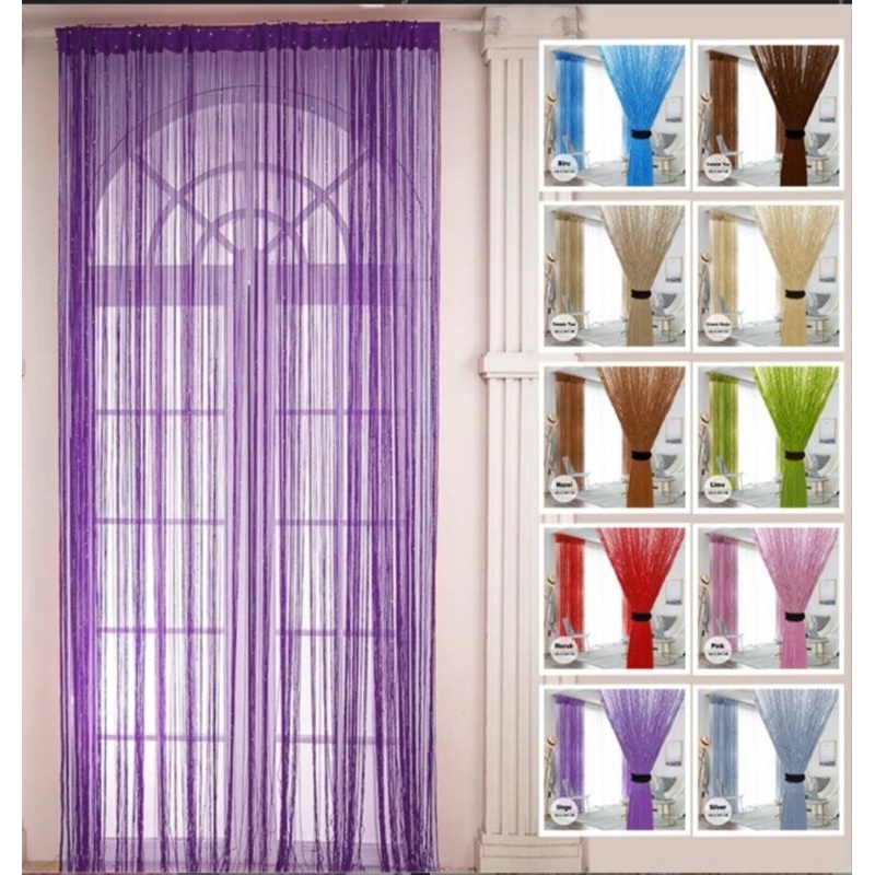 Jual TIRAI BENANG POLOS 1WARNA 1CM X 2CM TIRAI TUTIRAI DEKORASI ...