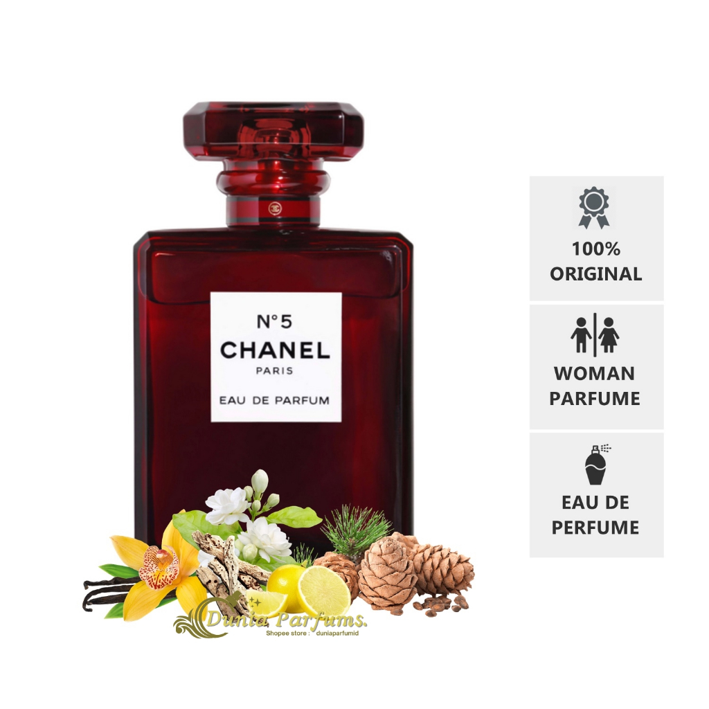 Jual Chanel No 5 L'Eau Red Edition Women EDP (Eau De Perfume) Floral Aldehyde Fragrance 100ml ...