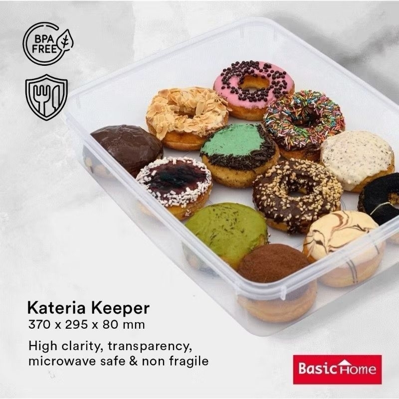 Jual KATERIA | KOTAK DONAT, BOX DONAT, TEMPAT DONAT BASIC HOME BY LION ...