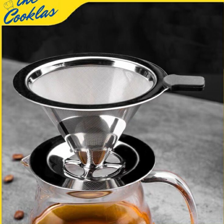 Jual Model Cantik Paperless V6 Coffee Dripper Stainless Steel Dripper ...