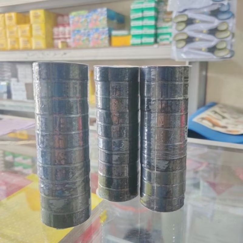 Jual SATU SLOP ( 10 PCS) Isolasi Selotip Lakban Hitam Listrik PVC ...