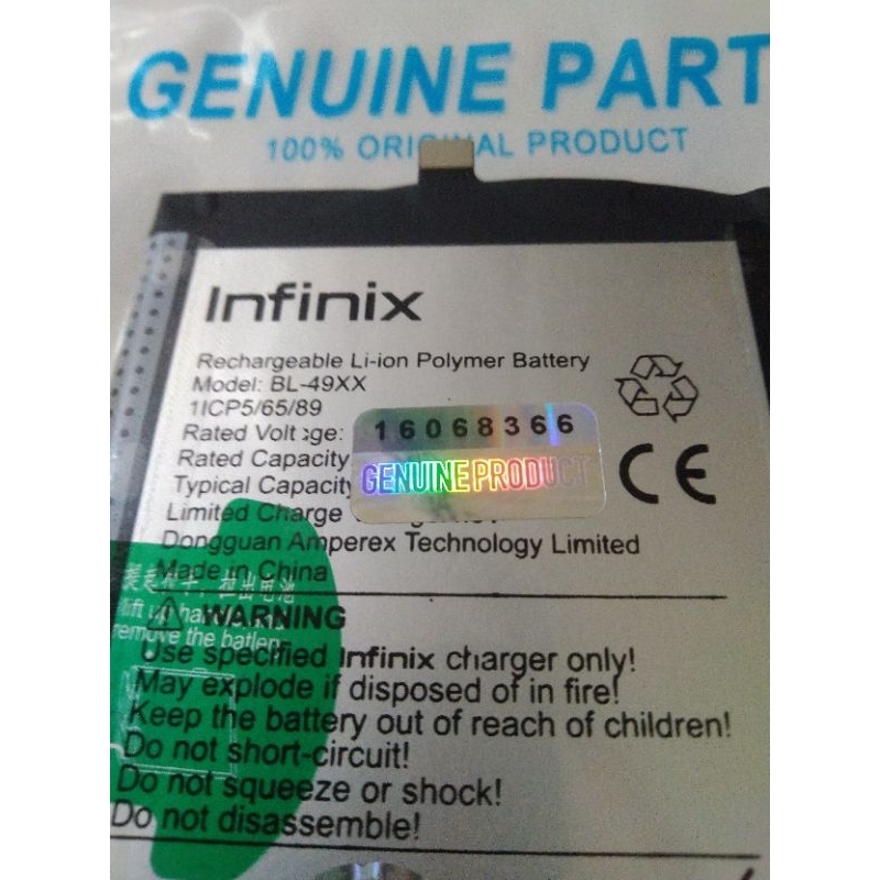 Jual Infinix BL-49XX BL49XX Original 100% GENUINE Battery Batre Baterai ...