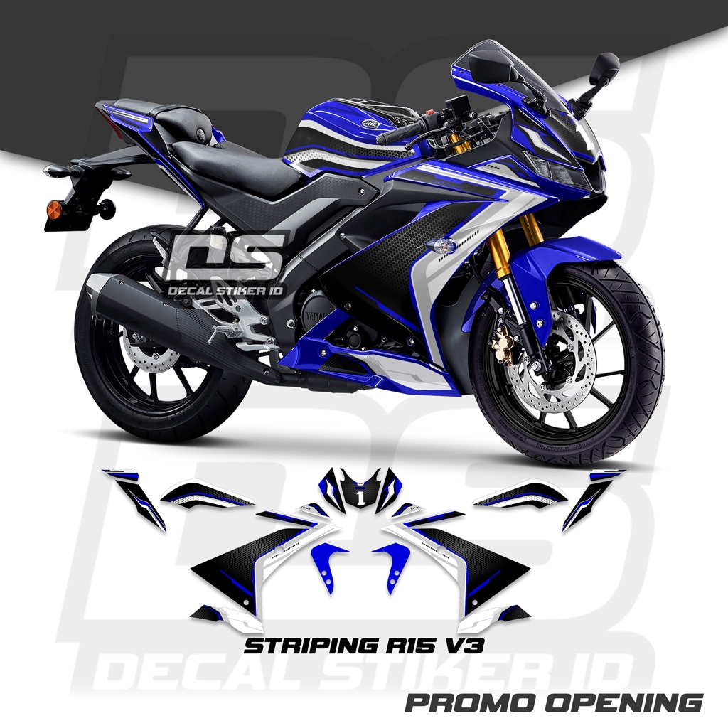 Jual striping r15 v3 biru, striping r15 v3 terbaru, striping r15 ...