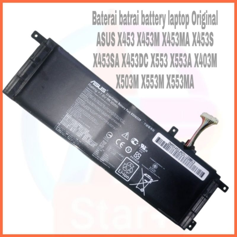Jual Baterai batrai battery laptop Original ASUS X453 X453M X453MA ...