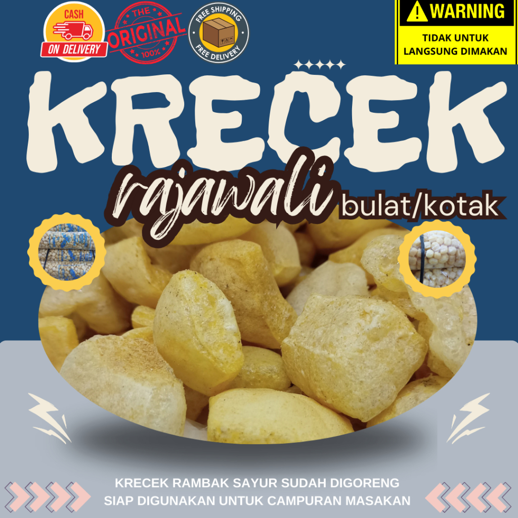 Jual 100 GR Krecek rambak sayur kulit sapi gudeg sambel goreng CAP ...