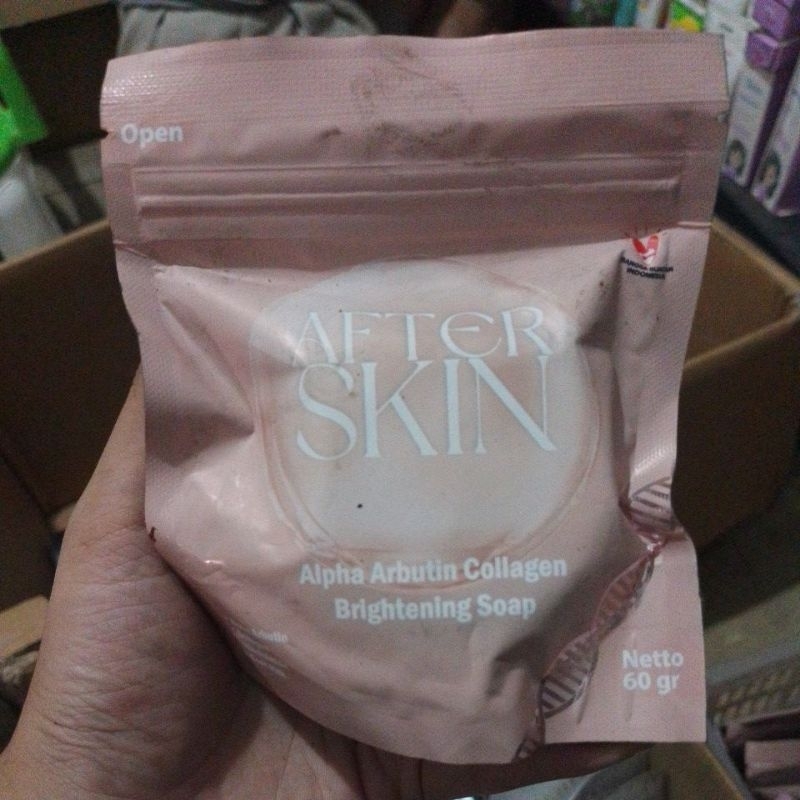 Jual After Skin alpha arbutin collagen brigtening soap 60gr | Shopee ...