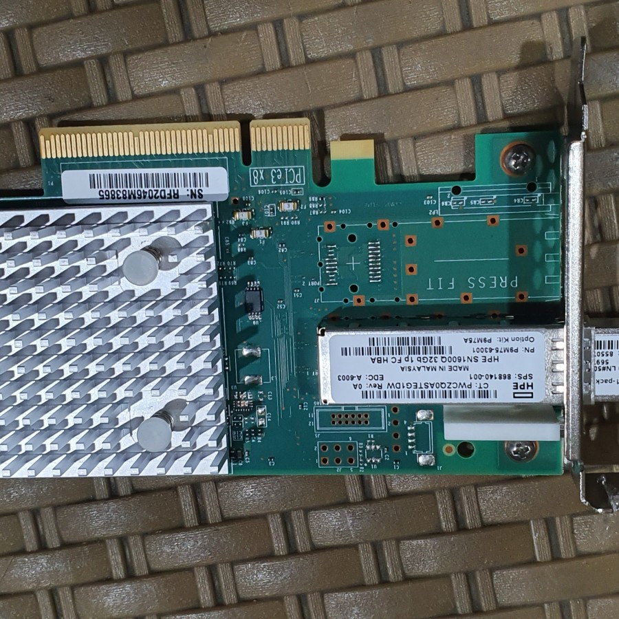 Jual HBA Card HPE 1600Q 32gb 1Fc Lengkap dengan Modul 32gb Besi Pendek ...
