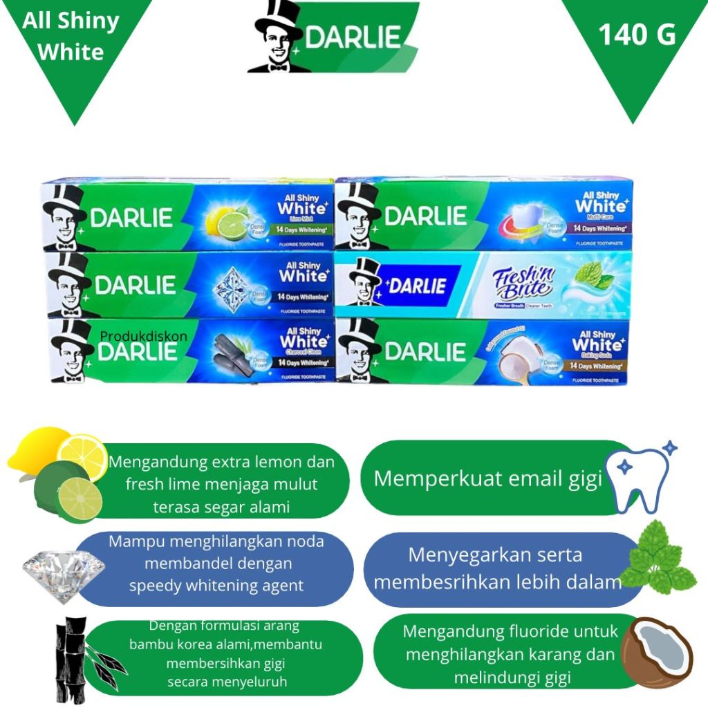 Jual DARLIE Pasta Gigi (odol) 140gr - 175 gr | Shopee Indonesia