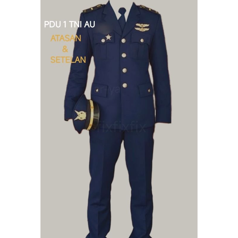 Jual jas pdu TNI AU formal stelan/atasan | Shopee Indonesia
