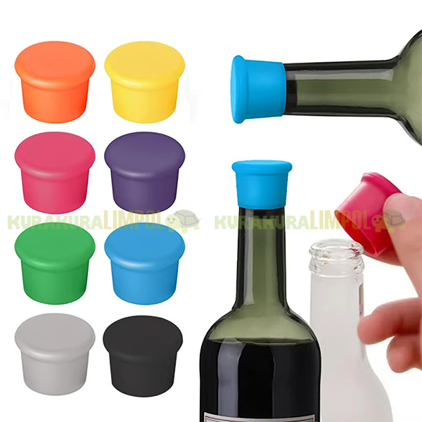 Jual Tutup Botol Silikon Kaca Saus Kecap Sirup Wine Bottle Cap Silicone ...