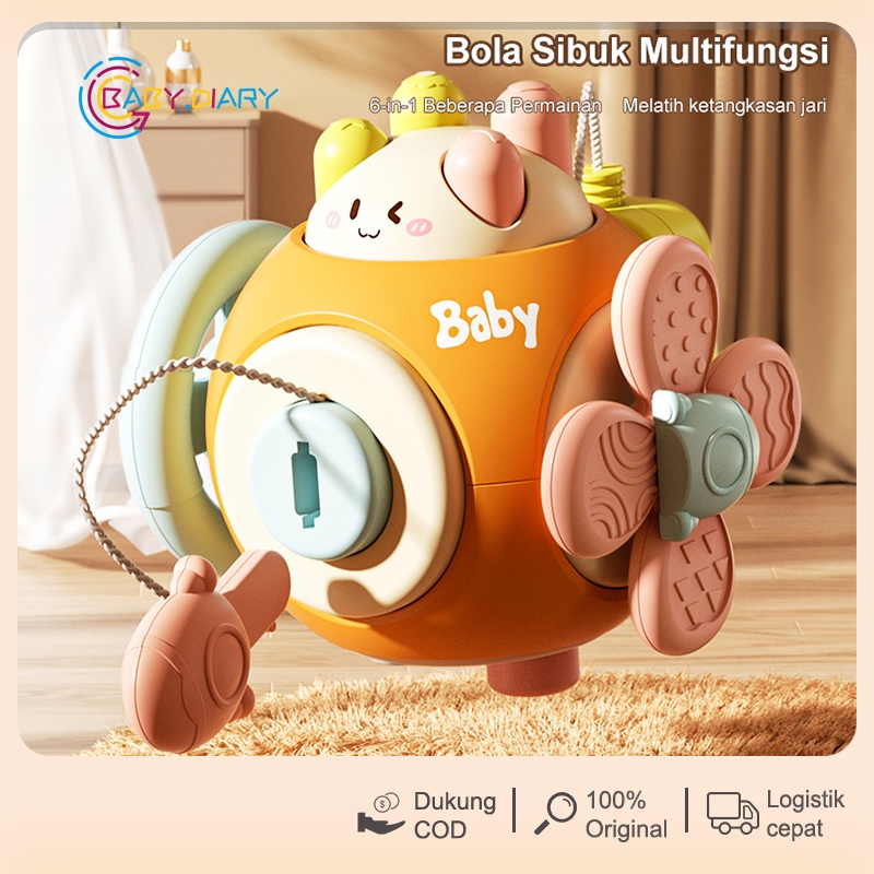 Jual Mainan Bayi Mainan Bola Sibuk Bola Pegangan Tangan Puzzle Bola ...