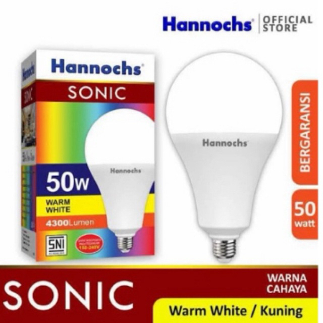 Jual Hannochs Lampu LED Sonic 50watt - Cahaya Kuning / Warm White ...