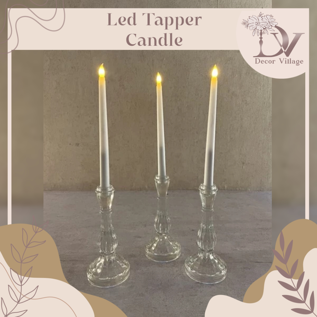 Jual [TIDAK TERMASUK TEMPAT LILIN & BATTERY] LED Tapper Candle Lilin ...