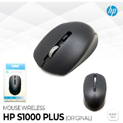 Jual mouse HP S1000 plus mouse wireless gaming silent click original 2 ...
