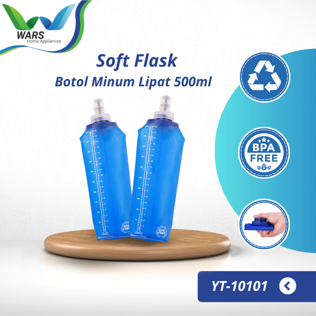 Jual WARS Soft Flask Botol Minum Lipat 500ml | Shopee Indonesia