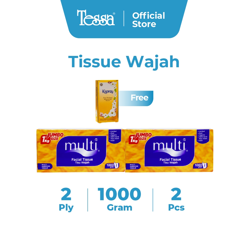 Jual Tissue Multi - Twin pack Facial Tissue 1000 gr Lebih Hemat Free ...