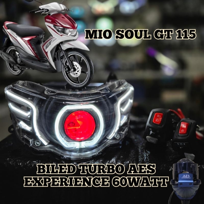 Jual PROJIE PROJECTOR BILED AES TURBO EXPERIENCE 60WATT MIO SOUL GT 115 ...
